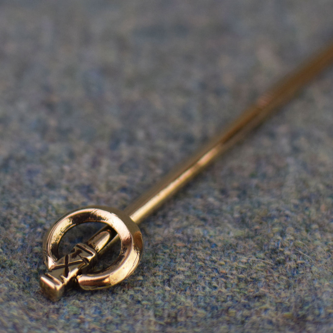 Bronze Baluster Ring Pin - Cross Design – Asgard